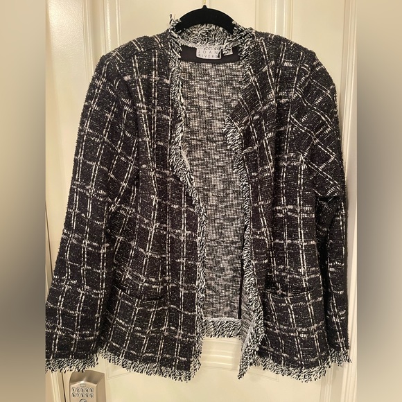 Joan Rivers | Jackets & Coats | Joan Rivers Boucle Fringe Jacket | Poshmark
